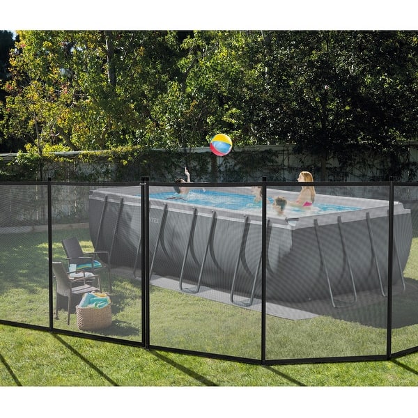 Swimming Pool Safety Fence for Inground Pool (1-Piece) - 12 x 5 ft - On ...