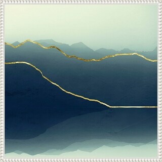 Gold Lined Alps by Dirk Wustenhagen Framed Canvas Wall Art Print ...