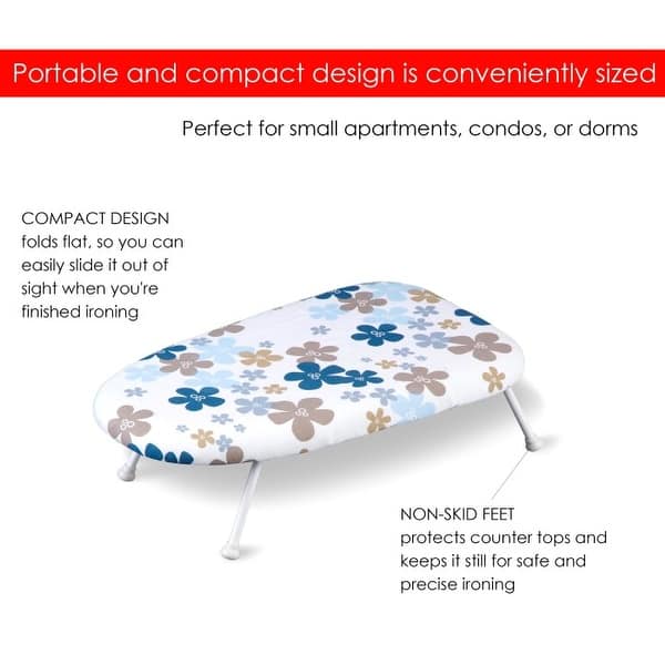 Sunbeam Tabletop Ironing Board with Removable and Washable Cover - Bed ...