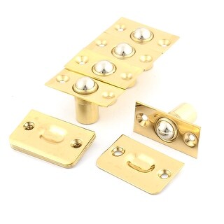 Unique Bargains Door Strike Plate Roller Spring Ball Catch Set Brass ...