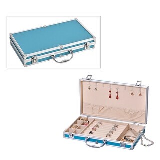 Small Dot Aluminium Rectangular Jewelry Organizer Box Storage with ...