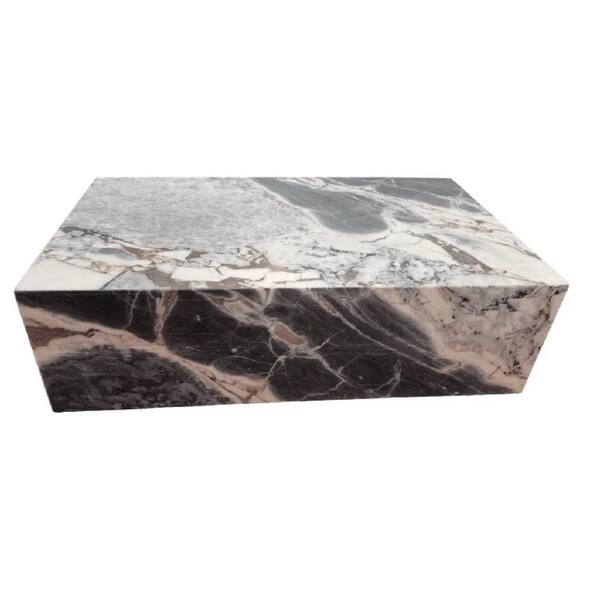 Genuine Marble Block Coffee Table - Blue Galaxy Marble - Bed Bath ...