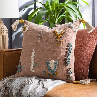 Jeevan Pastel Embroidery Textured Throw Pillow - Bed Bath & Beyond ...