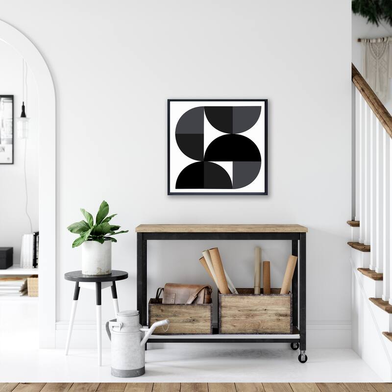 'Ink.Letter.Love X' Framed Canvas Wall Art by Corey - Overstock - 32880246