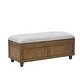 Madison Park Edgar Wood and Upholstered Soft Close Storage Bench - Bed ...