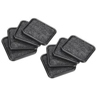 Furniture Sliders, 8Pcs Felt Square Sliding Pads Furniture Caster Cups ...