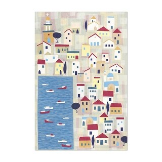 Halki Painting Beach Boats Coastal Nature Nautical Art Print/Poster ...