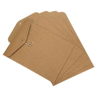 5pcs String Envelope File Folders, A4 Document Holder Filing Jacket ...