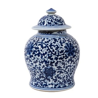 Twisted Lotus Small Temple Jar - Bed Bath & Beyond - 35780328