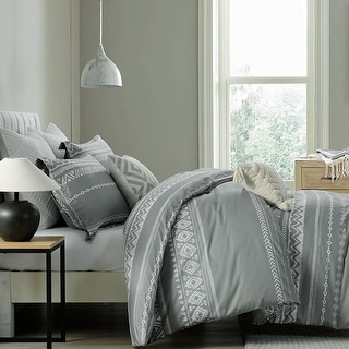 Gray Cotton Duvet Cover King Size, Comforter Cover Set - Bed Bath ...