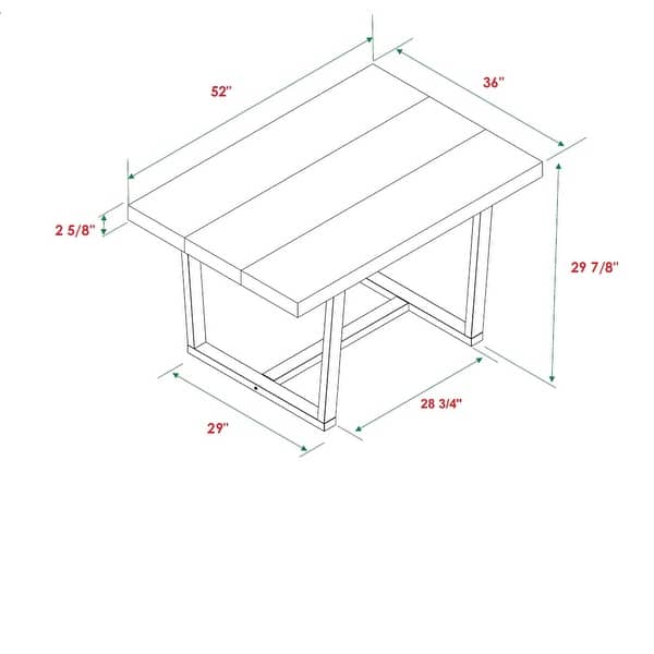 Middlebrook Solid Wood 52-inch Distressed Dining Table - On Sale - Bed ...