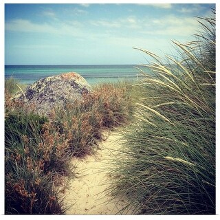"Sandy path leading towards the ocean" Poster Print - Multi - Bed Bath ...