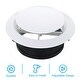 6" Round Air Vent Adjustable Ceiling Diffuser Grill Louver Soffit Vent ...