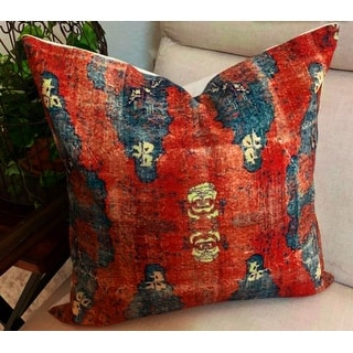 Rani Block Printed Vintage Multicolor Throw Pillow - Bed Bath & Beyond ...