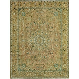 Noori Rug Fine Vintage Distressed Salma Brown/Beige Rug - 9'8" x 13'2 ...