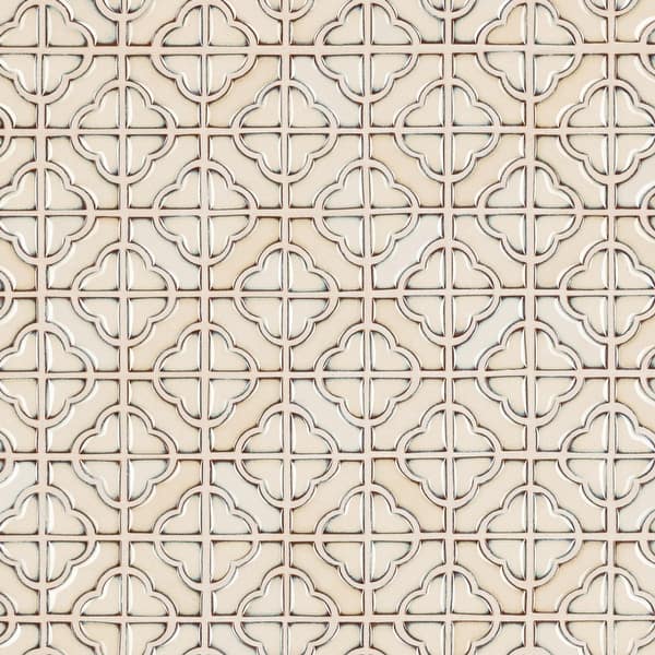 Merola Tile Tower Beige 12" x 12" Porcelain Floor and Wall Tile - Bed ...