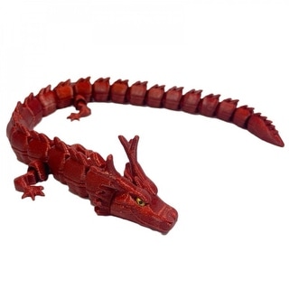 3D Printed Sparkly Red Dragon Figurine - Bed Bath & Beyond - 42336319