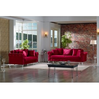 Riv Modern Two Sofa And One Love Seat Living Room Set - Bed Bath ...