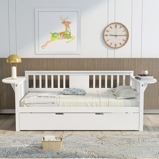 Multi-functional Pine Daybed with Trundle Bed - Bed Bath & Beyond ...
