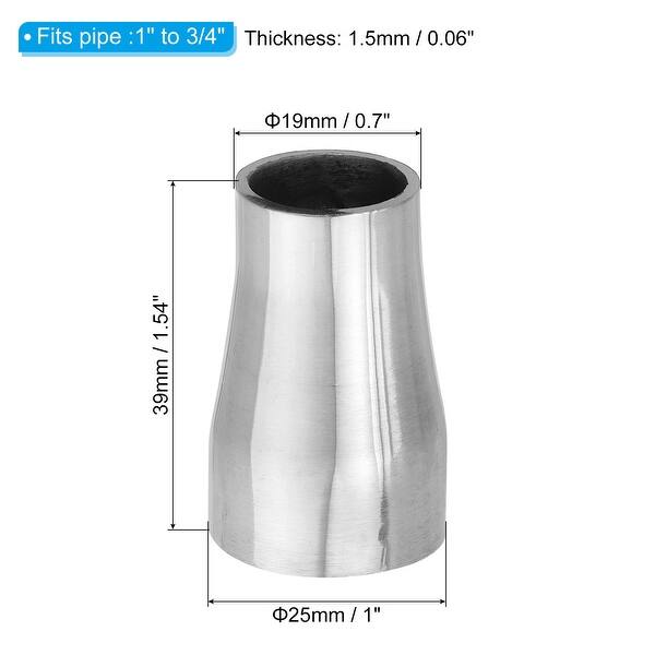 Concentric Reducer, HVAC Duct Reducer and Increaser Weld Pipe - Silver ...