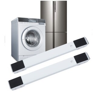 2pcs Extendable Appliance Roller Washing Machine Stand - Bed Bath ...