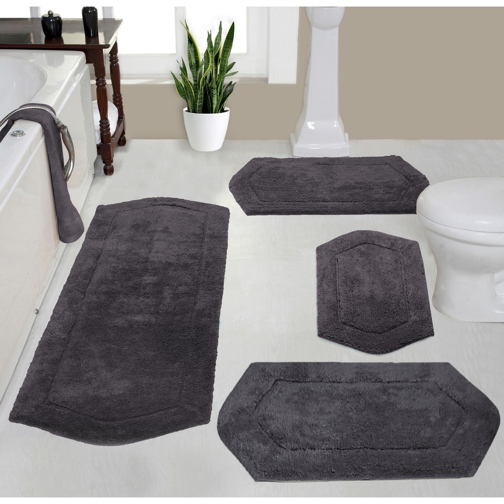 Grey Cotton Bathroom Rugs and Bath Mats - Bed Bath & Beyond