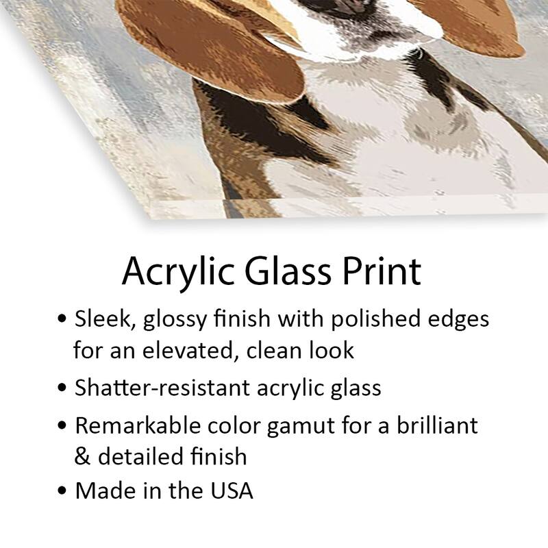 Beagle Print On Acrylic Glass by Keri Rodgers - Overstock - 37556119