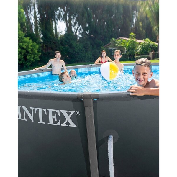 Intex ultra xtr frame round swimming pool set pump store