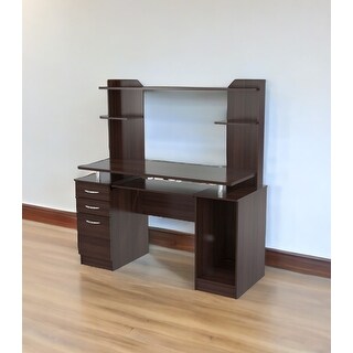 51" Espresso Computer Desk With Two Drawers - Bed Bath & Beyond - 33321664