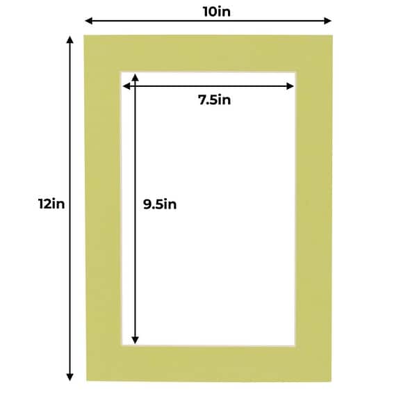 10x12 Mat for 8x10 Photo - Pistachio Green Matboard for Frames ...