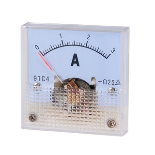 91C4-A Analog Current Panel Meter DC 3A Ammeter for Circuit Testing 1 ...