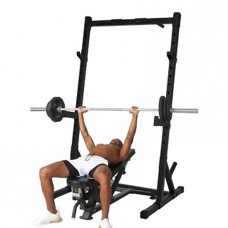 Adjustable Half-frame Power Cage Multifunctional Squat Rack ...