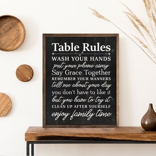 Table Rules Black - Bed Bath & Beyond - 42709666