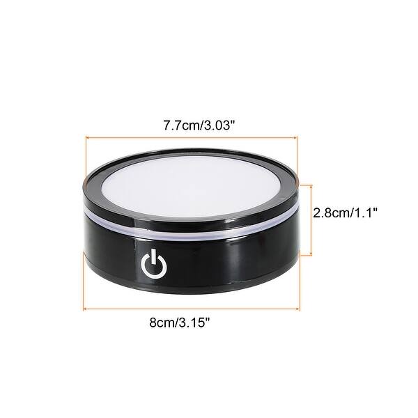 LED Displays Base Stand Flat Powered by 3 AAA Batteries USB Black - 8x7 ...