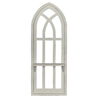 White Window Arch Wall Shelf - 30.25"H x 11.75"W x 4.25"D - Bed Bath ...