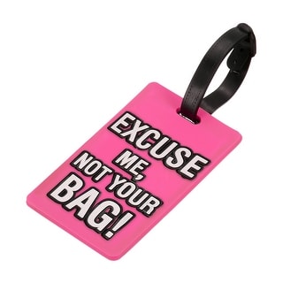 Tag Identifier Label, Excuse Me, Not Your Bag Pattern Pink - Bed Bath ...