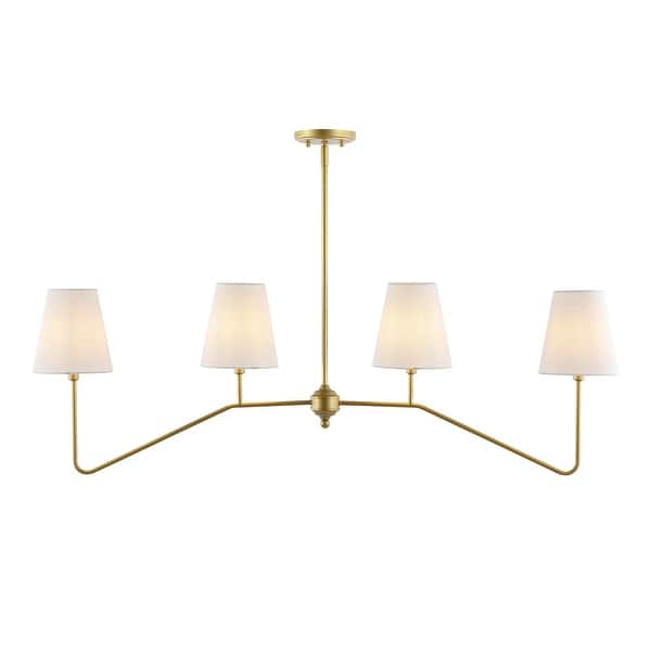 JONATHAN Y Madsen 47.5" 4-Light Classic Minimalist Iron Linear LED ...