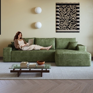 Cloud Sectional Couch With L-Shape Chaise, Modern Modular Sofa With ...