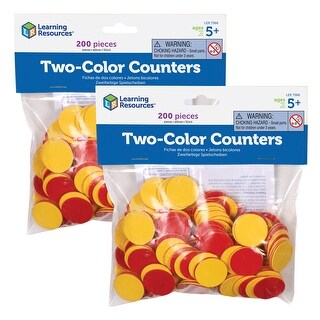 Two-Color Counters, Red and Yellow, 200 Per Pack, 2 Packs - Bed Bath ...