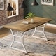 70.8" Farmhouse Dining Table for 6–8, Rectangular Wood Kitchen Table ...