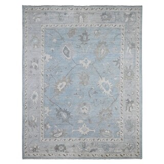 Shahbanu Rugs Air Force Blue Wool Weft Vegetable Dyes Village ...