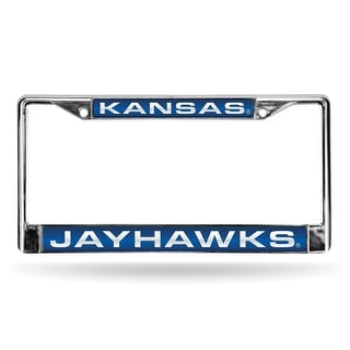 Collegiate U of Kansas Blue Laser Chrome Acrylic License Plate Wall ...