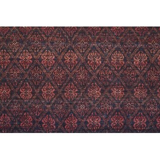 8' Red And Gray Striped Power Loom Runner Rug - 3'6" - Bed Bath ...
