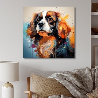 Designart "Pekingese Pondering Dog Portrait II" Dog Wall Art - Bed Bath ...