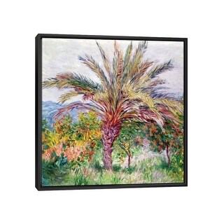 iCanvas "Palm Tree at Bordighera, c.1884 " by Claude Monet Framed ...