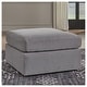 Signature Design by Ashley Modmax Dark Gray Oversized Accent Ottoman ...