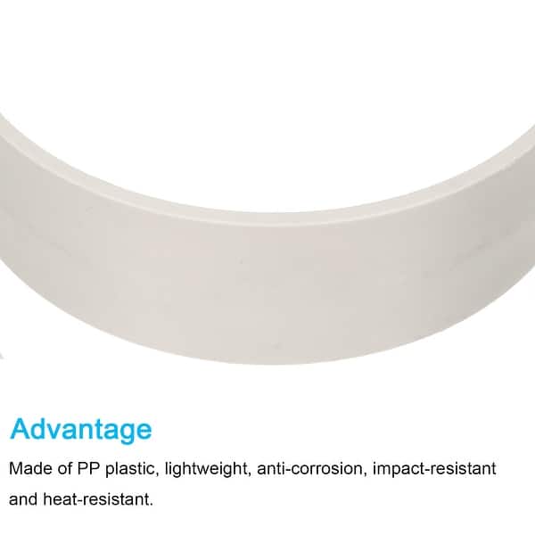 3Pcs 110mm Duct Connector Flange Flame-resistant PP Plastic Duct Collar ...