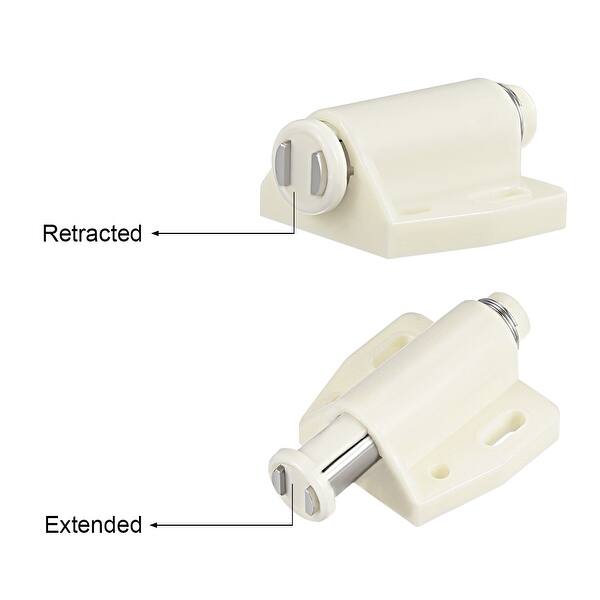Touch Catch Magnetic Press Latch for Cabinet Door Cupboard White 10pcs ...