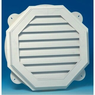 Duraflo 626060-00 White Vinyl Octagon Gable Vent, 22" - Bed Bath ...