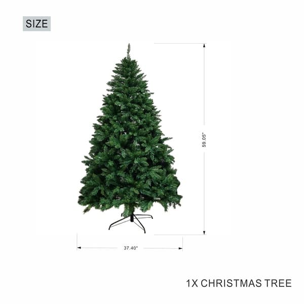 5/6/7-foot PVC Artificial Unlit Christmas Tree with Stand - Bed Bath ...